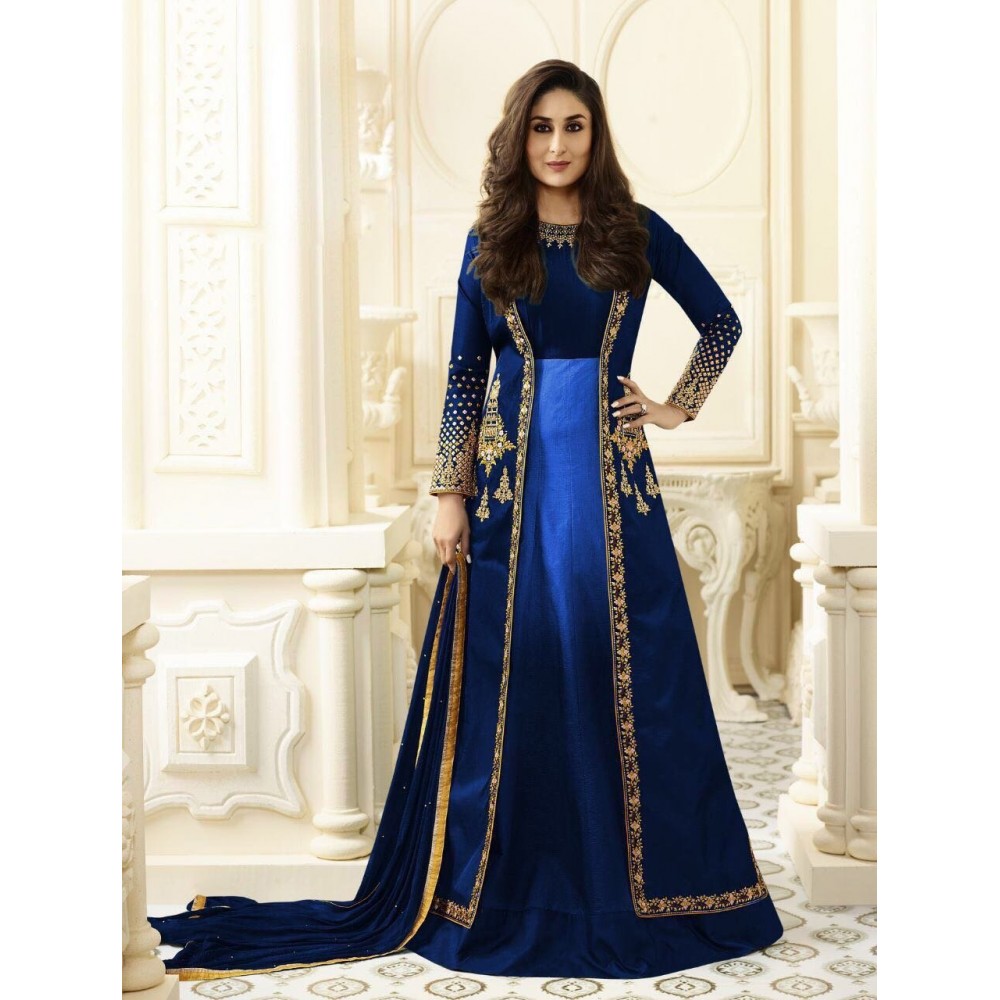 Bollywood Indian Dresses : Elegant Blue Dress Indian Designer ...